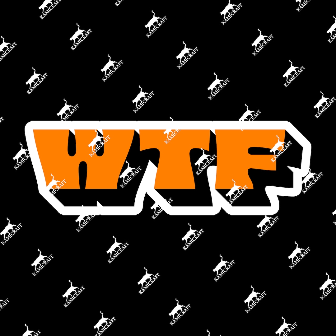 WTF PNG & SVG No Background, Instant Download - Etsy