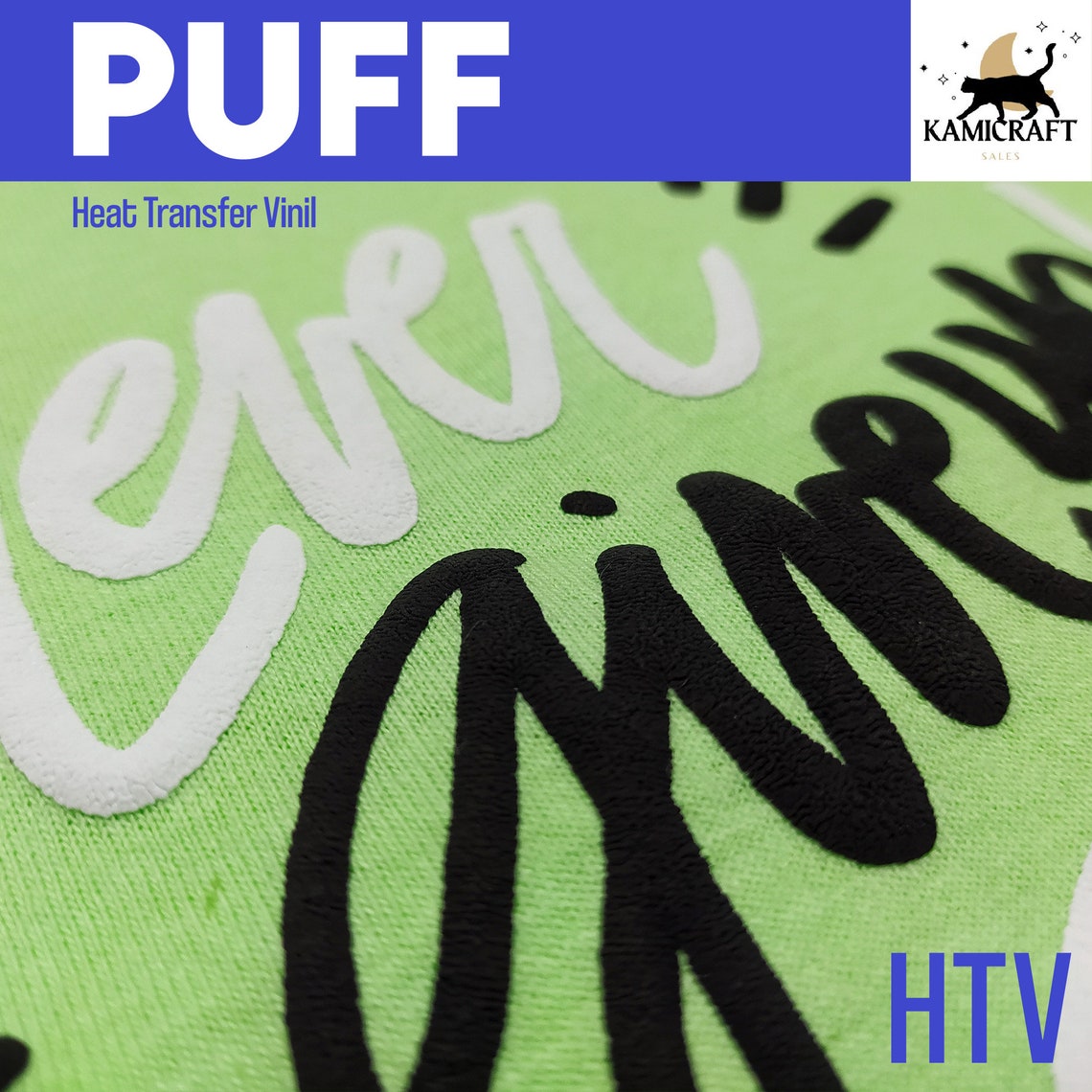 3D Puff Foam HTV 20x12 18 COLORS Heat - Etsy