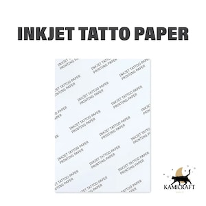 Temporary Ink Jet Ptintable TATTOO Decal Paper 5 Sheets 8.5"x11 ...