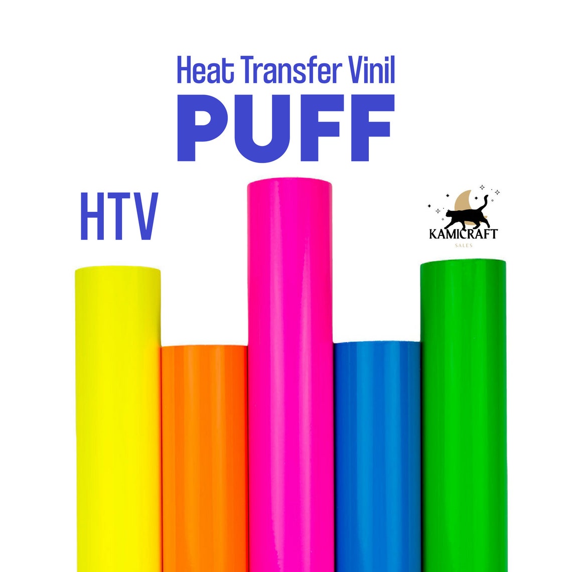 3D Puff Foam HTV 20x12 18 COLORS Heat - Etsy