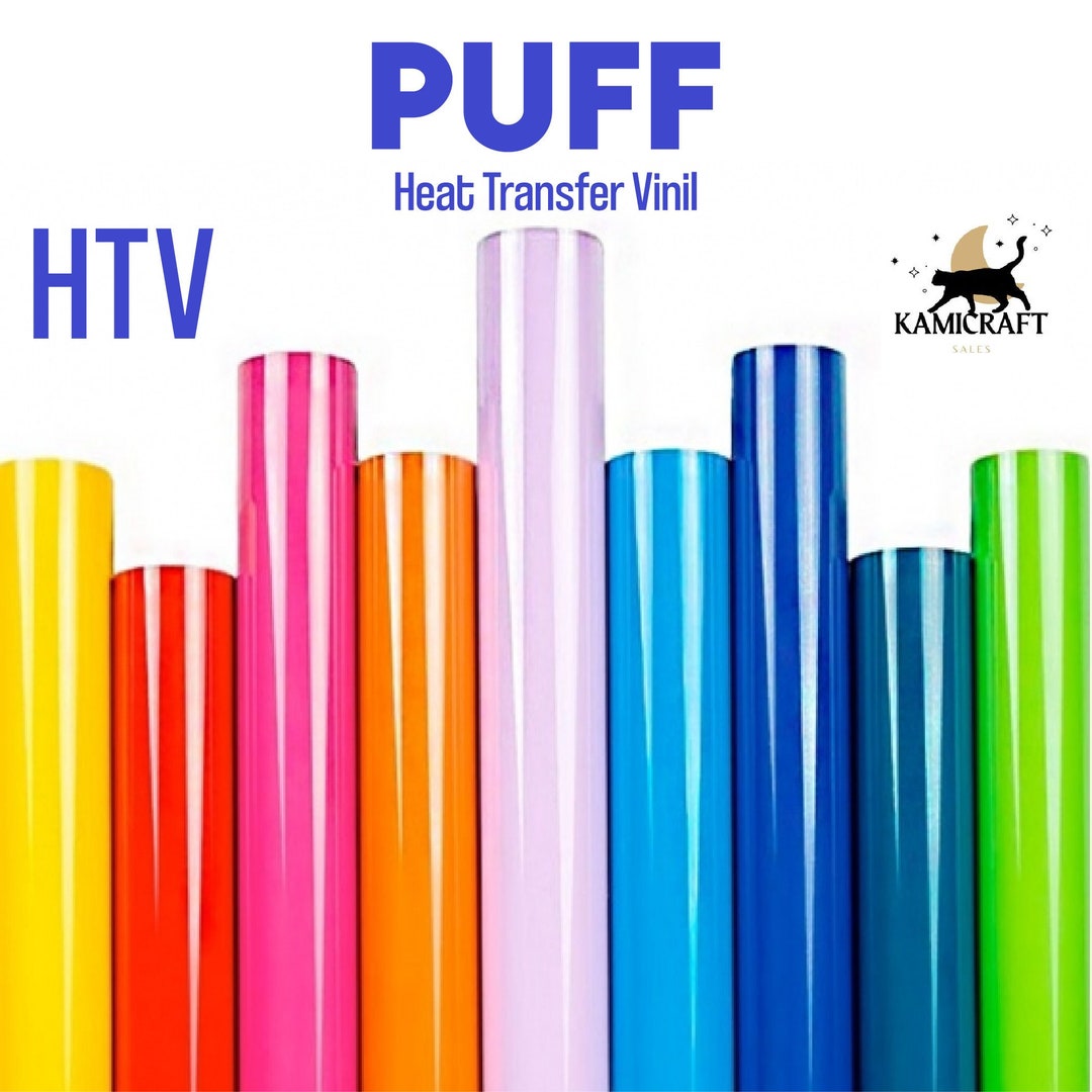 Puff Foam Heat Transfer Vinyl HTV Vinyl 3D HT Transfer 20x12 Embossed ...
