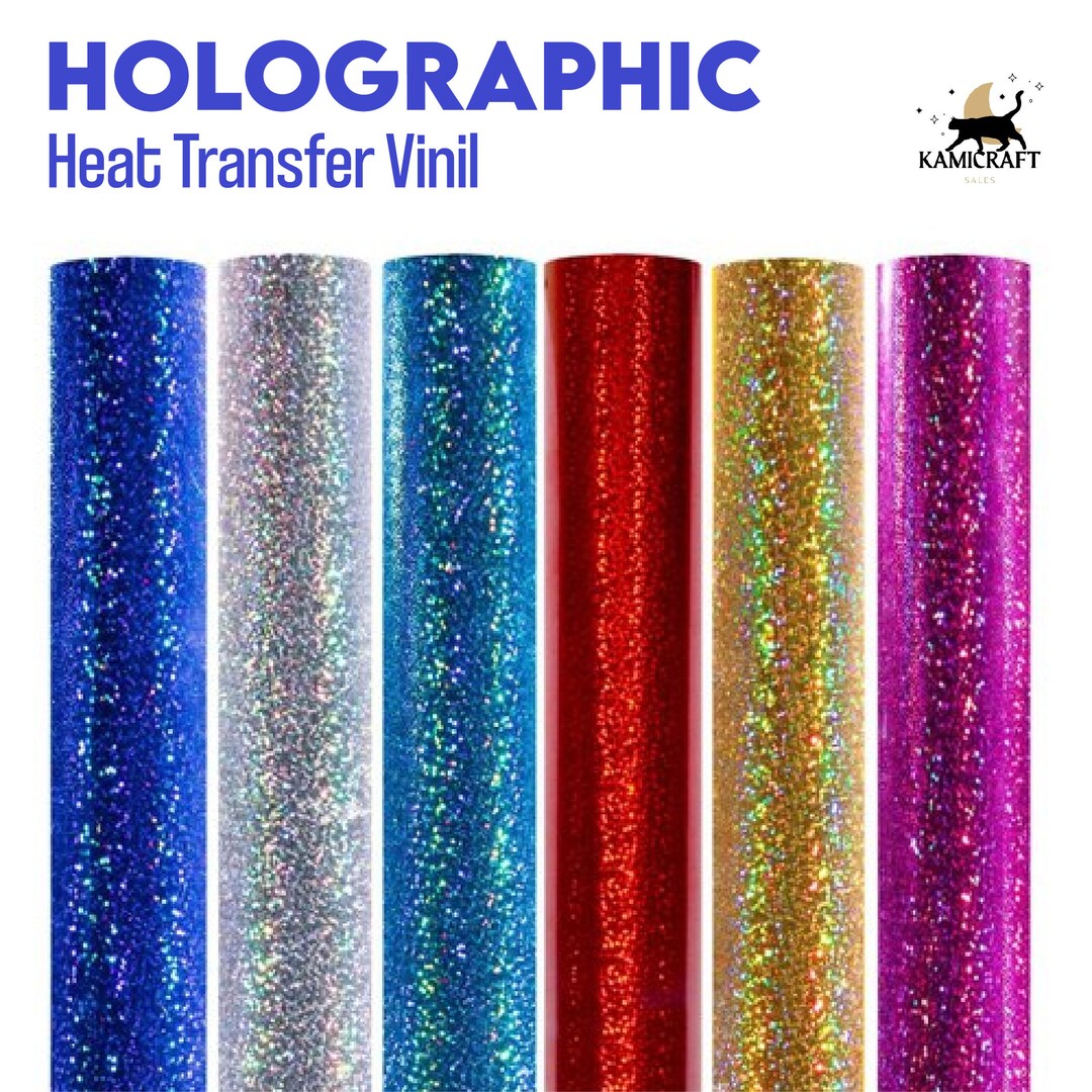 Vinyl Iron on Holographic HTV Sheet Holo Heat Transfer Vinyl Tshirt ...