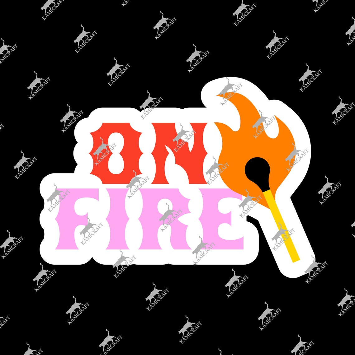 On Fire PNG & SVG No Background Instant Download - Etsy