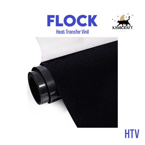 Soft Flock Heat Transfer Vinyl - Suede HTV Iron on Heat Transfer Vinyl ...