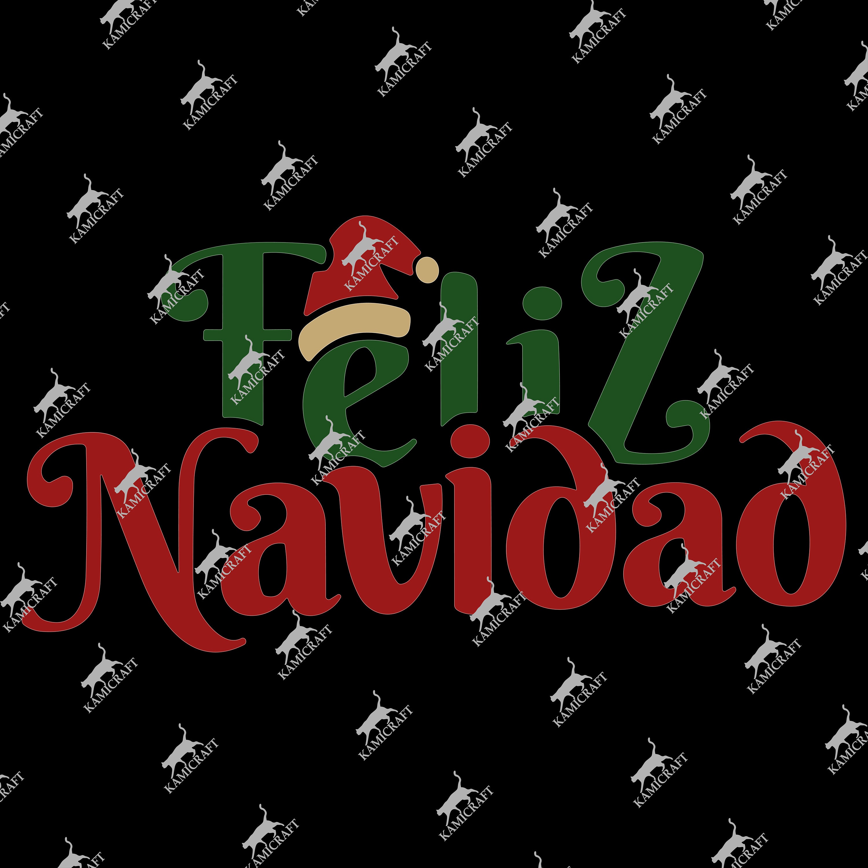 Feliz Navidad PNG & SVG No Background, Instant Download - Etsy