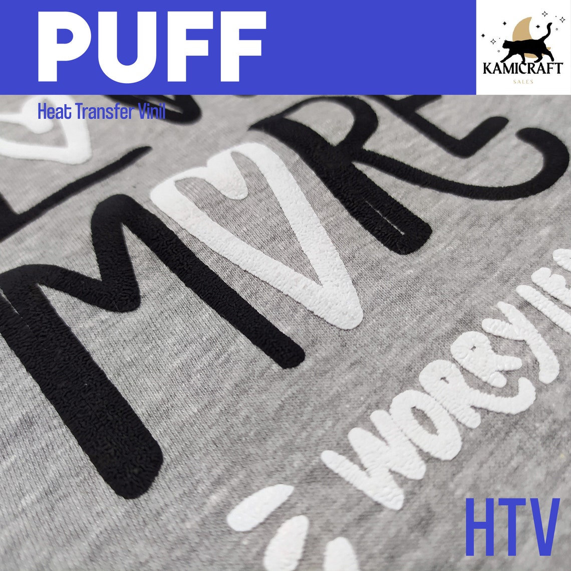 3D Puff Heat Transfer Vinyl (HTV) - 10x12" Sheets - Etsy