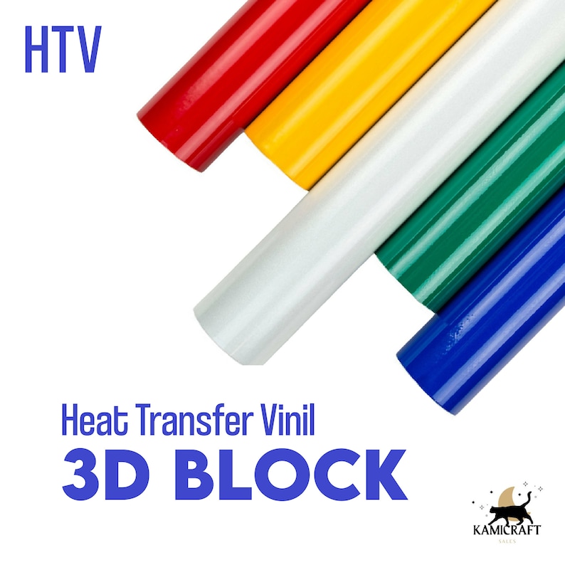 Htv Heat Press Machine Thick 3D Heat Transfer Fashion Vinyl - Etsy