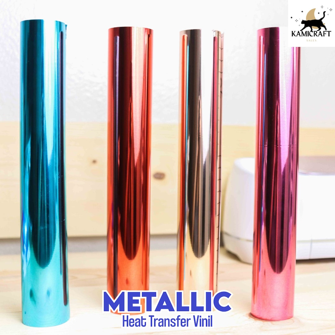 HTV Metallic Mirror HT Heat Transfer Vinyl Iron on Kamicrafts - Etsy