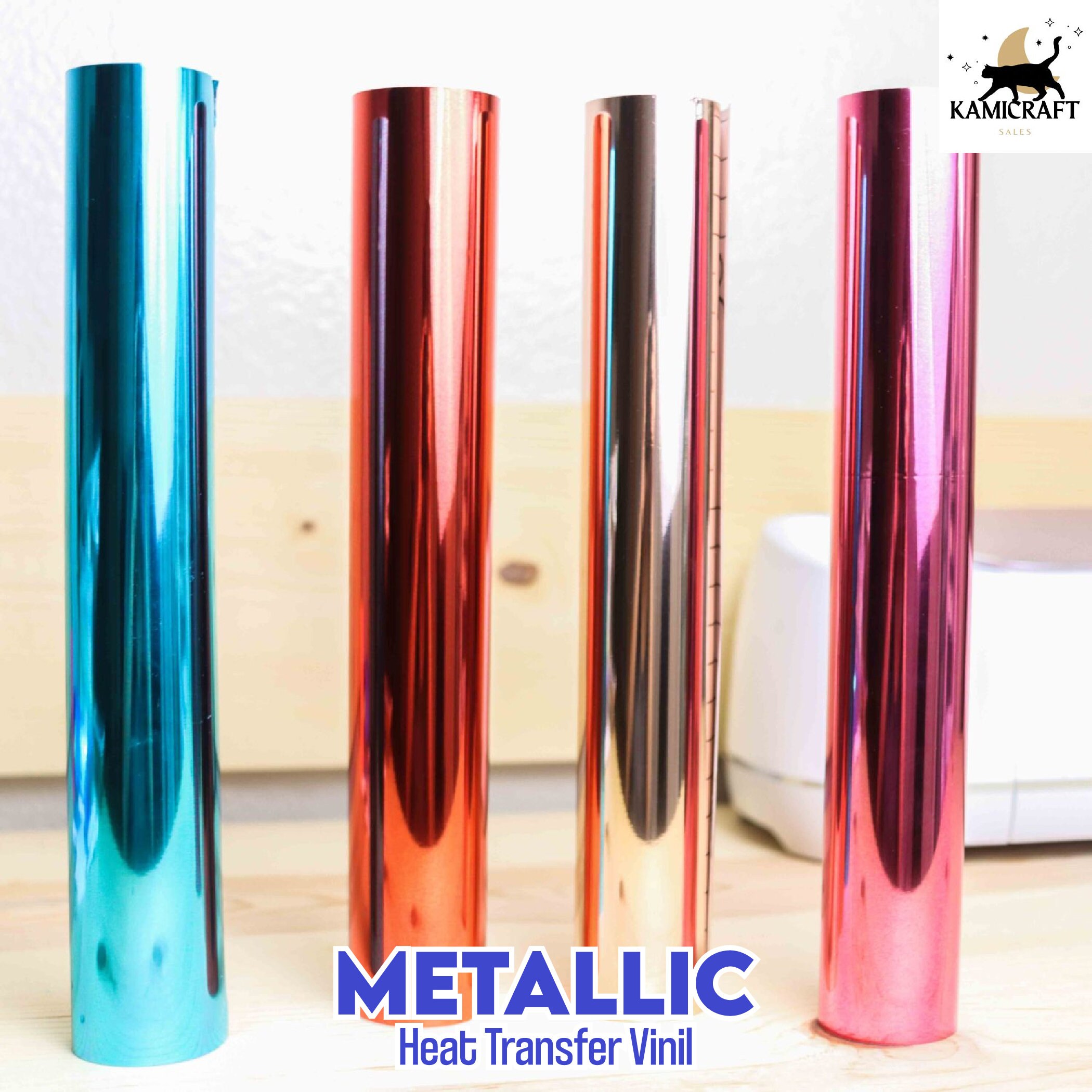 HTV • Metallic Mirror HT • Heat Transfer Vinyl • Iron on • Kamicrafts ...