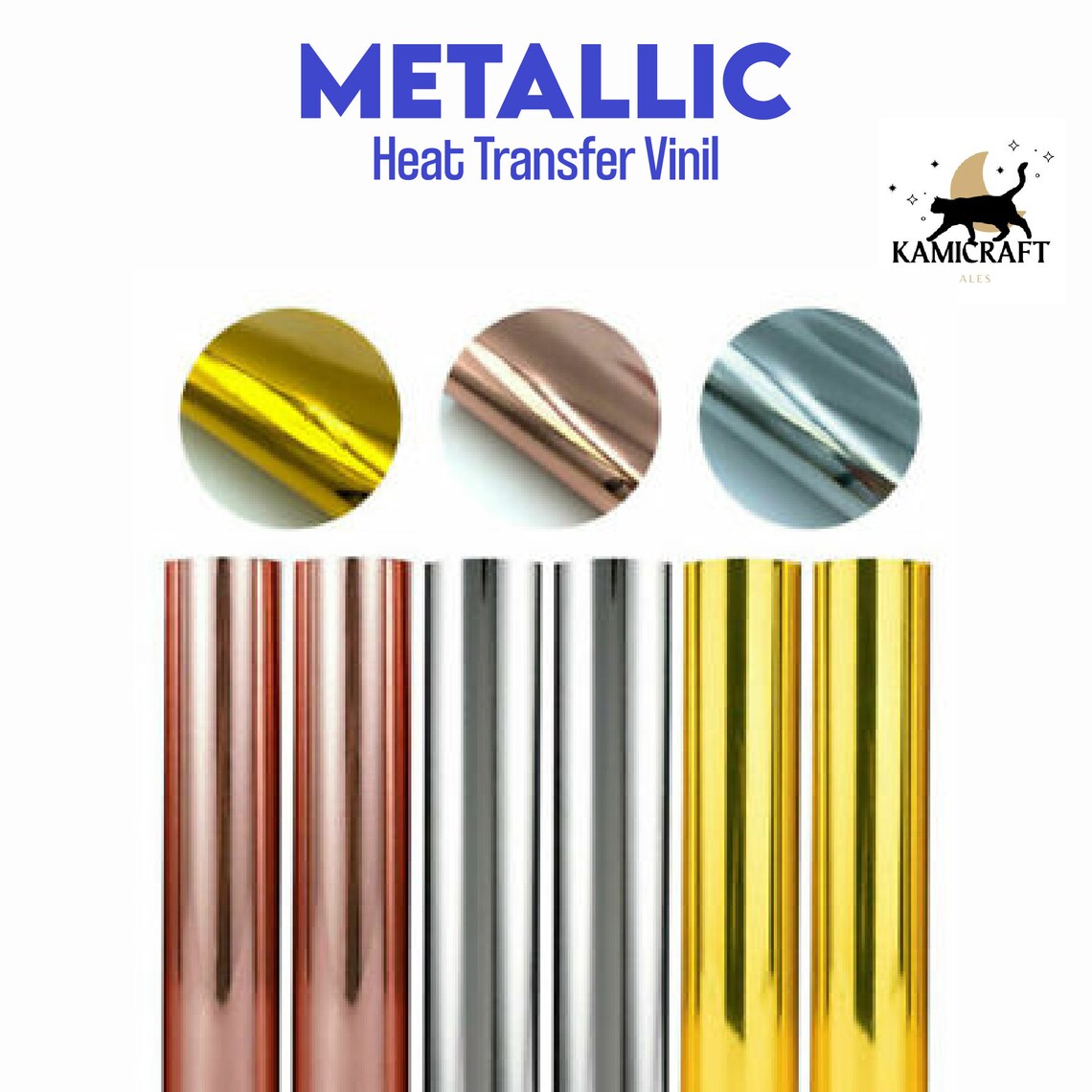 Metallic Heat Transfer Vinyl - Mirror Iron-on HTV Sheets - Etsy