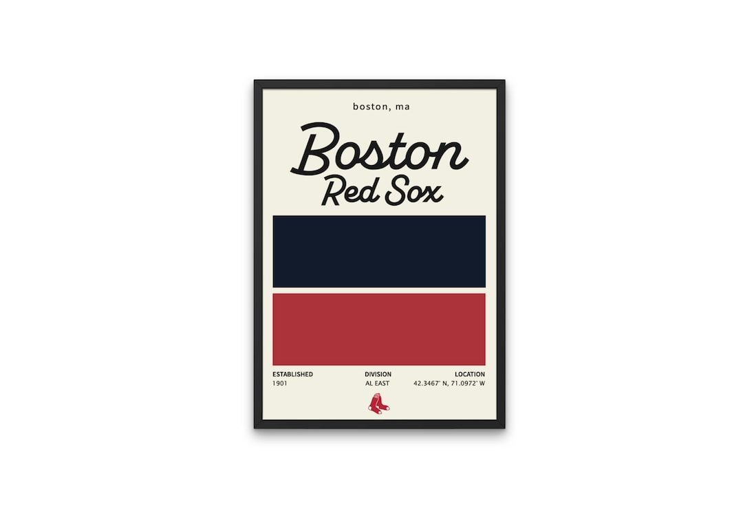 Boston Red Sox Color Swatch Red Sox Baseball Printable MLB Team Colors ...
