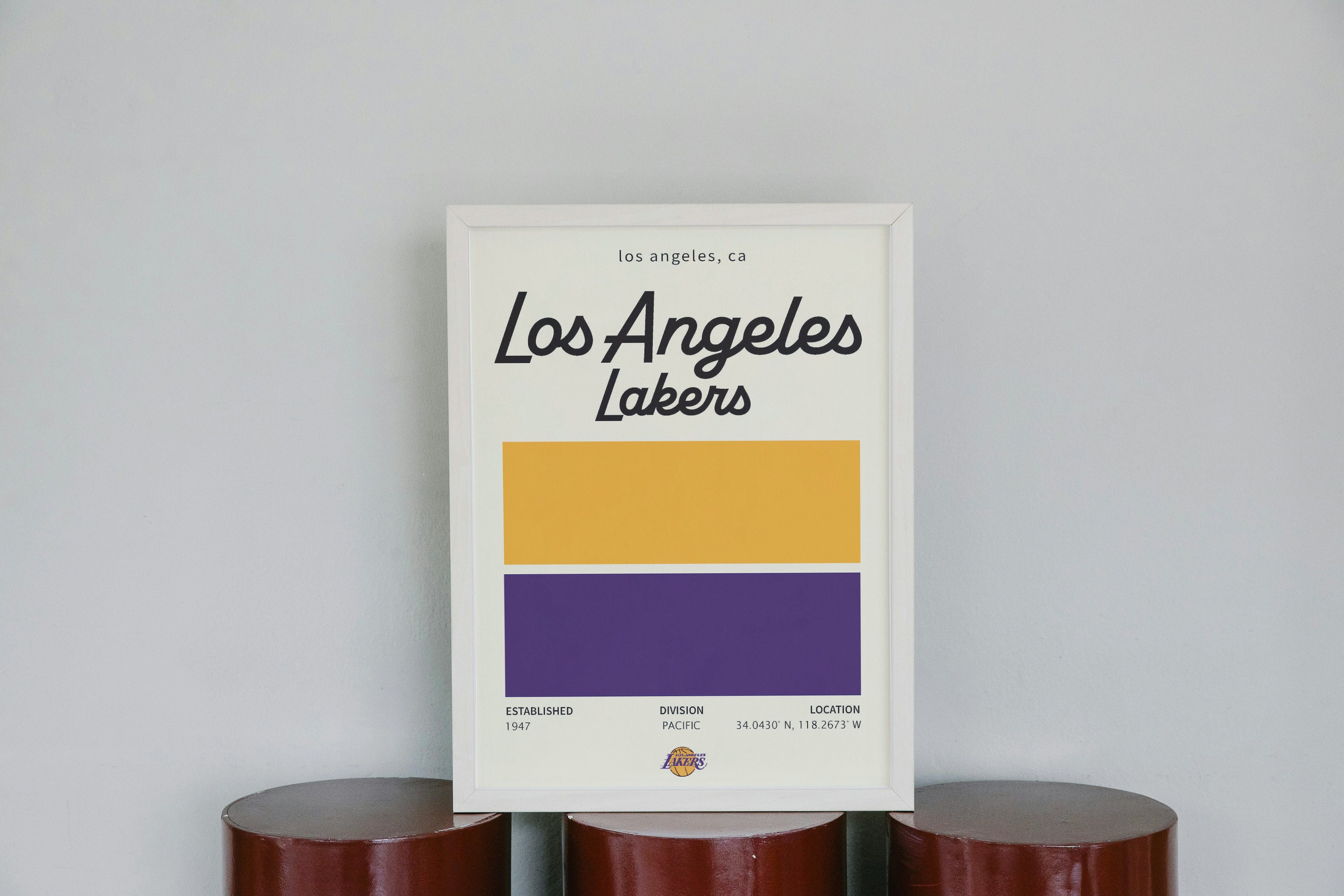 Los Angeles Lakers Color Swatch Lakers Basketball Printable NBA Team ...