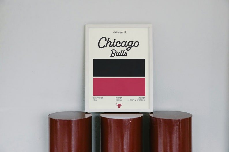 Chicago Bulls Color Swatch Bulls Basketball Printable NBA Team Colors ...