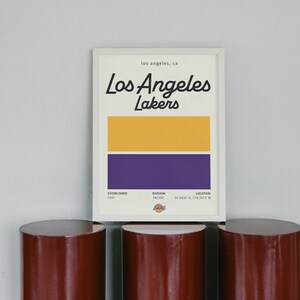 Los Angeles Lakers Color Swatch Lakers Basketball Printable NBA Team ...