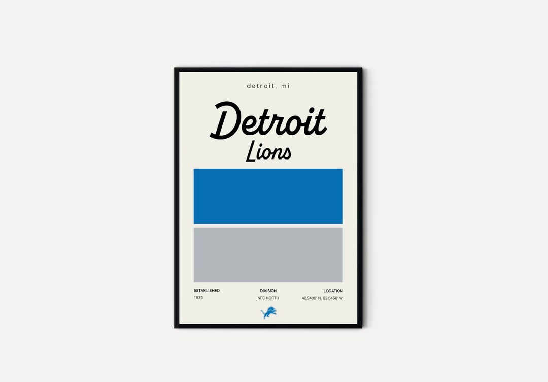 Muestra de colores de los Detroit Lions / Fútbol americano de los Lions ...
