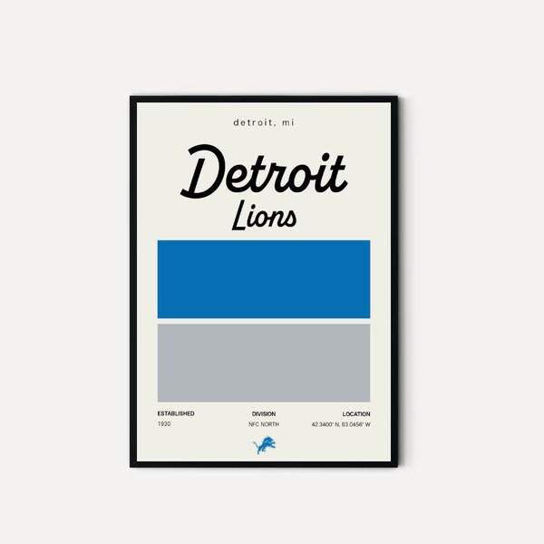 Detroit Lions - Etsy