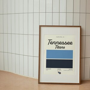 Tennessee Titans Color Swatch Titans Football Printable NFL Team Colors ...