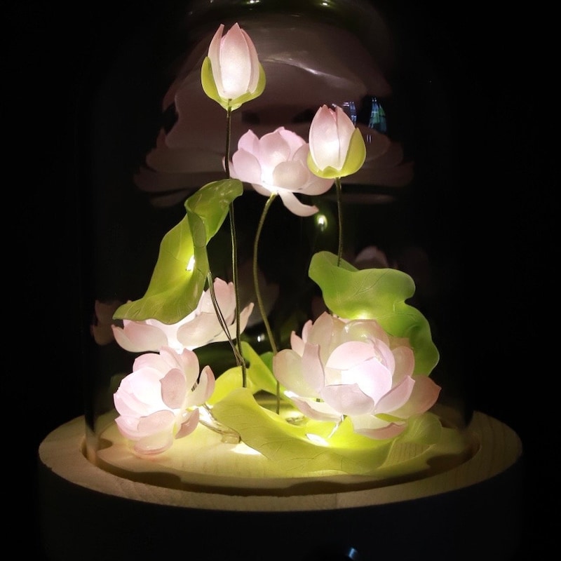 Lotus Lamp - Etsy