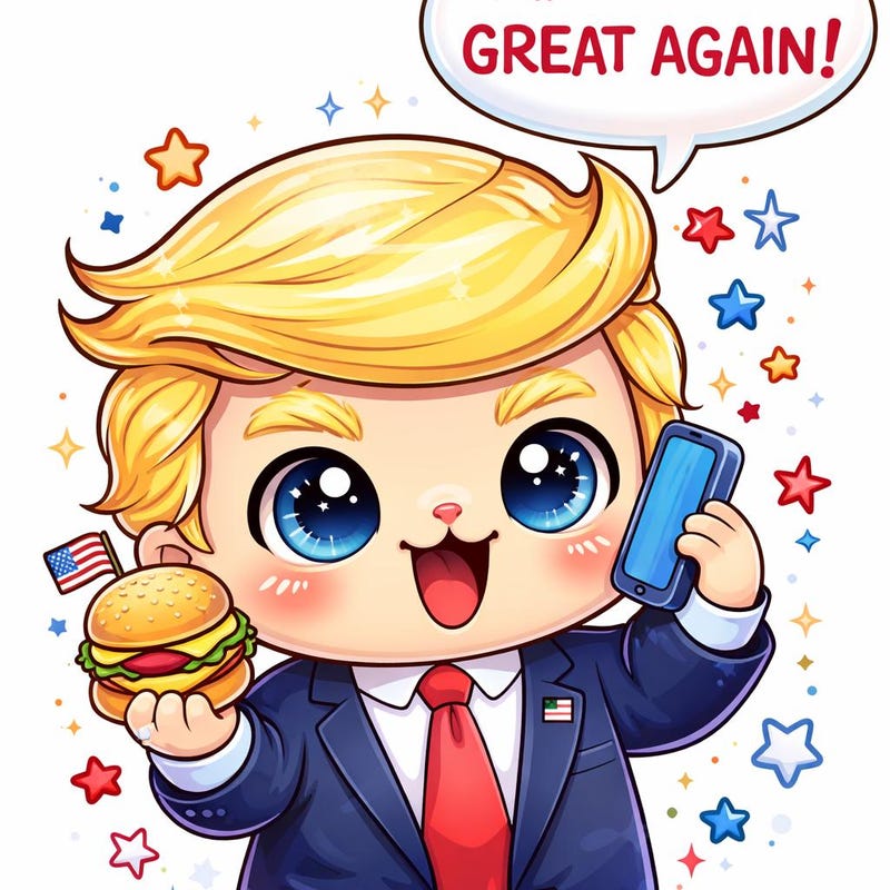 Donald Trump Kawaii - Etsy