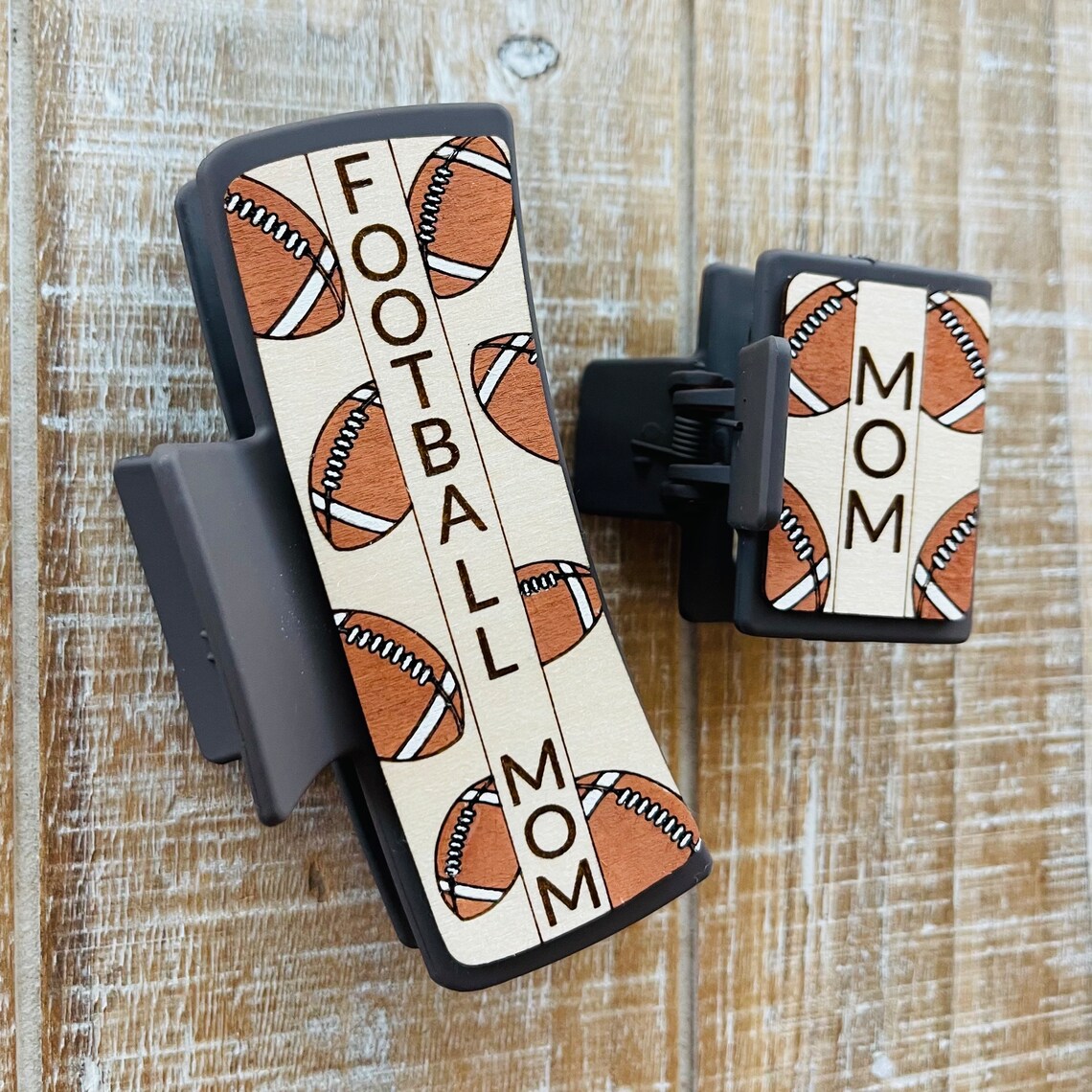 Claw Clip SVG, Football Clip Designs,personalized Hair Clip Svg ...