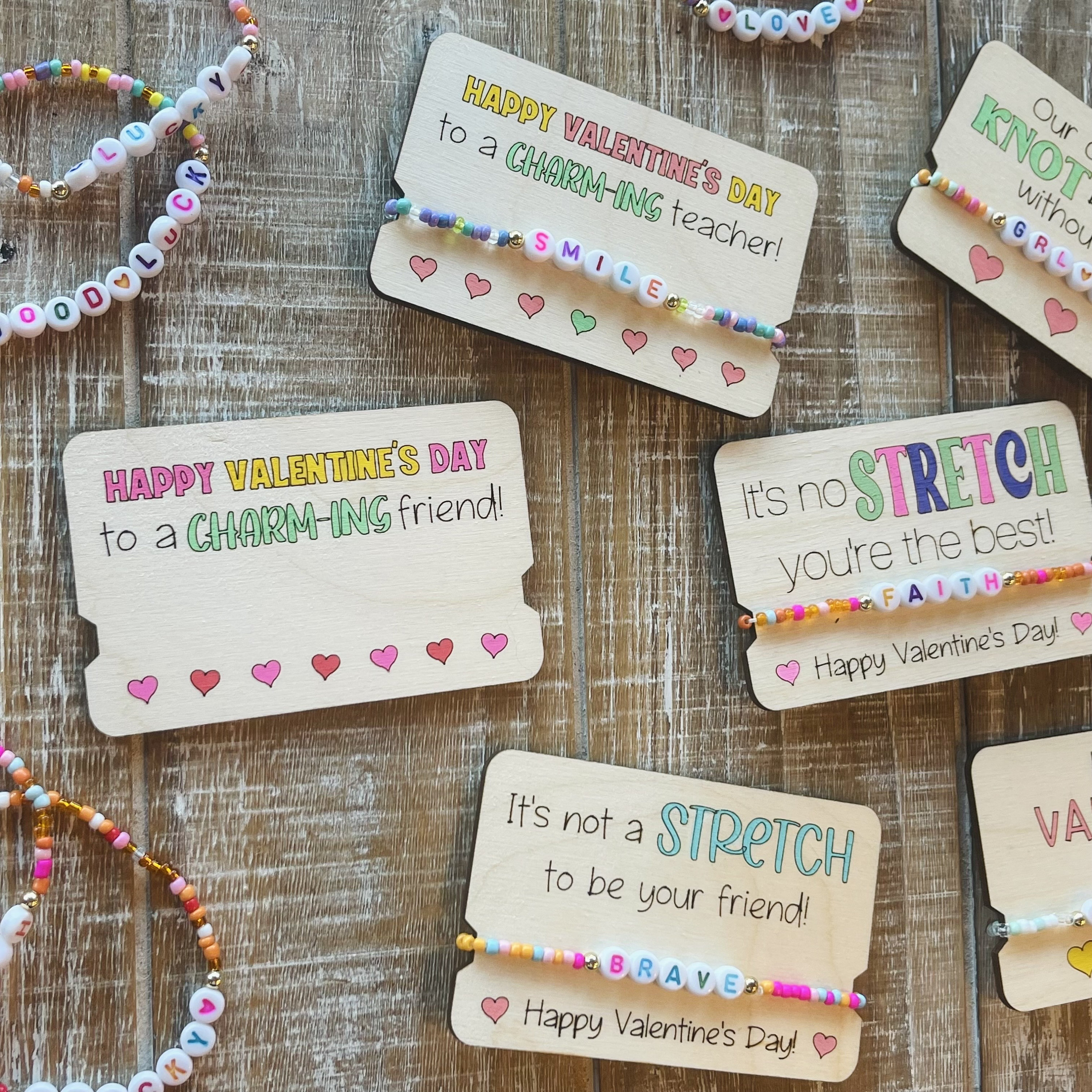 Valentine Bracelet Cards Svg, Digital Download, Files for Kids, Gifts ...