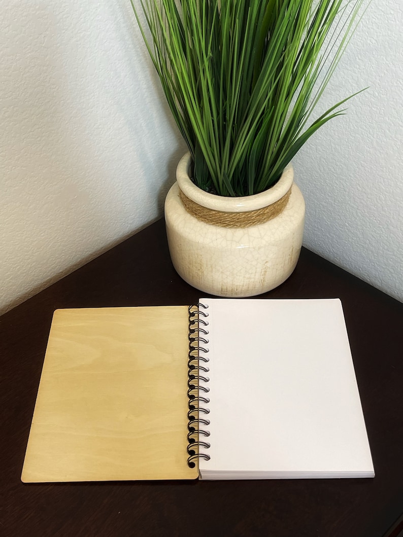 Notebook Cover Laser File, Wooden Notepad Cover, Glowforge Tested, Cut ...