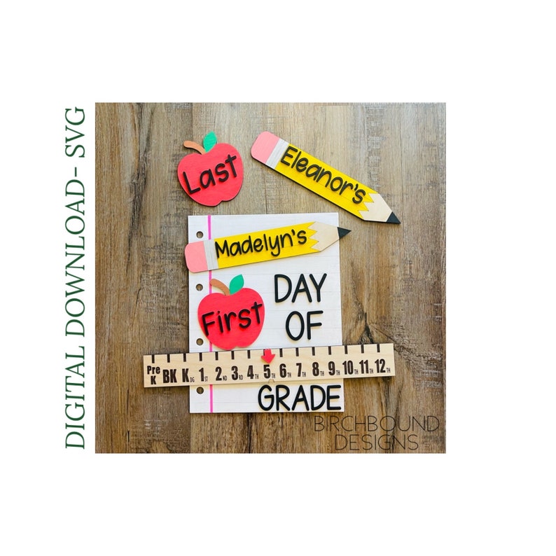 First Day of School, Last Day of School Photo Prop, Notebook Paper ...