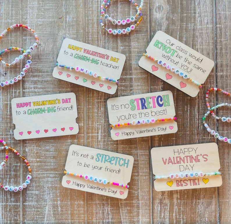 Valentine Bracelet Cards Svg, Digital Download, Files for Kids, Gifts ...