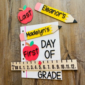 First Day of School, Last Day of School, Birthday, Notebook Paper ...