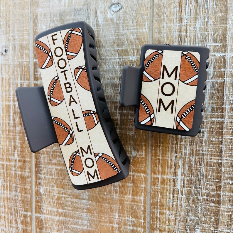 Claw Clip SVG, Football Clip Designs,personalized Hair Clip Svg ...