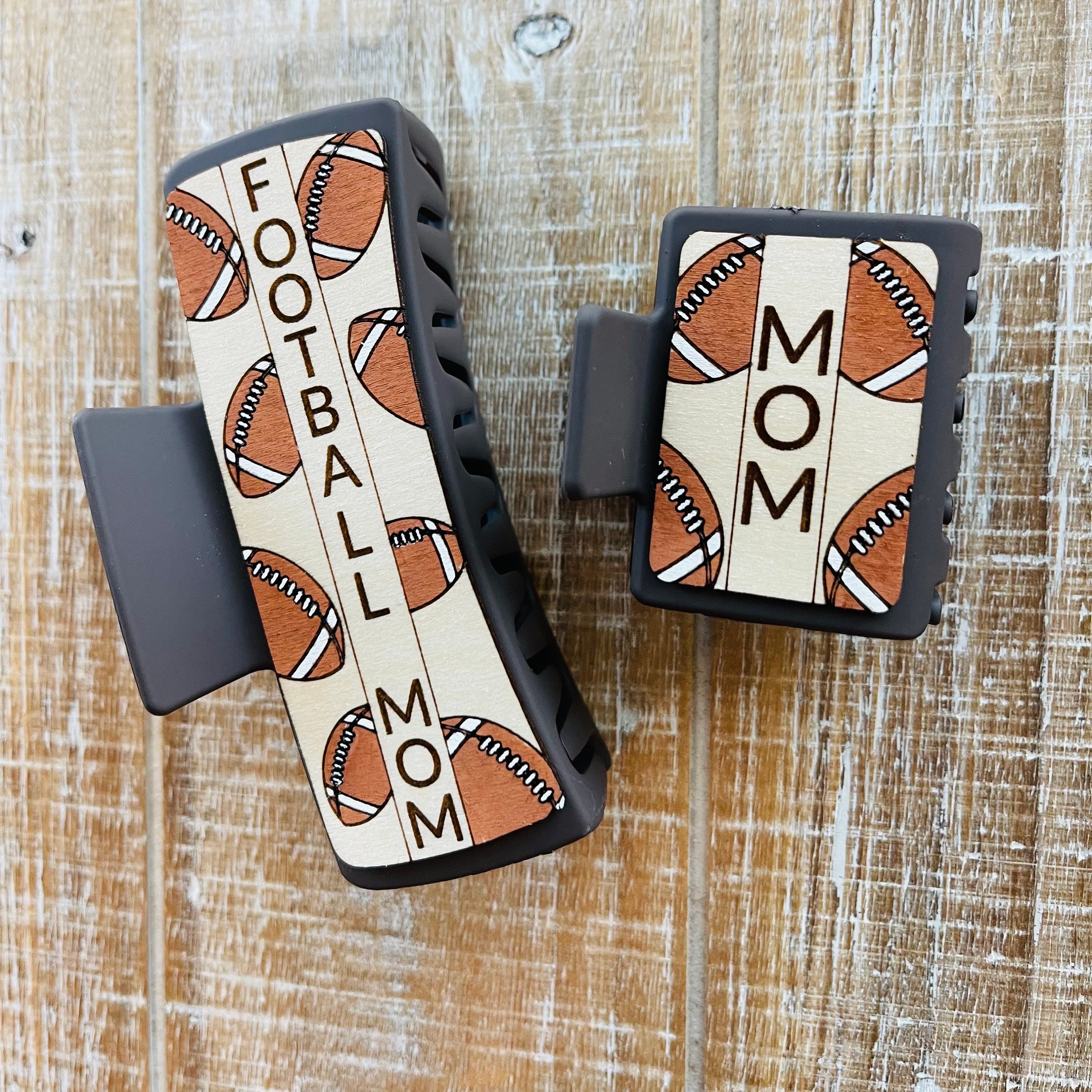 Claw Clip SVG, Football Clip Designs,personalized Hair Clip Svg ...