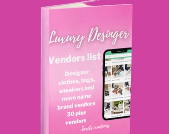 Designer Vendor List - Etsy