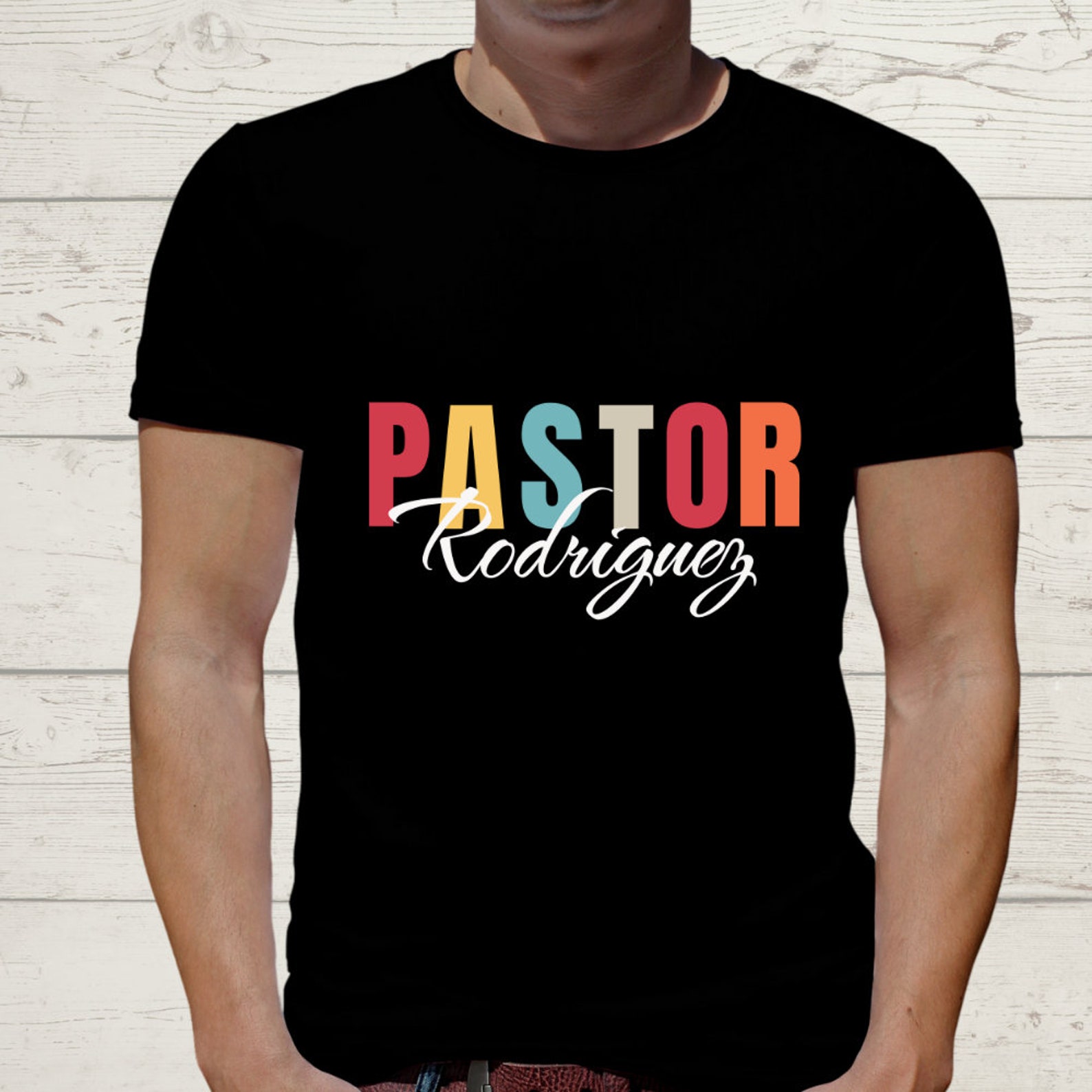 Personalized Pastor T-shirt, T-shirt for Gift Idea, Pastor Appreciation ...