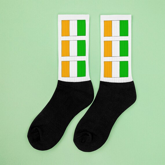 Ivory Coast Flag Ivory Coast Socks Ivory Coast Flag Socks | Etsy