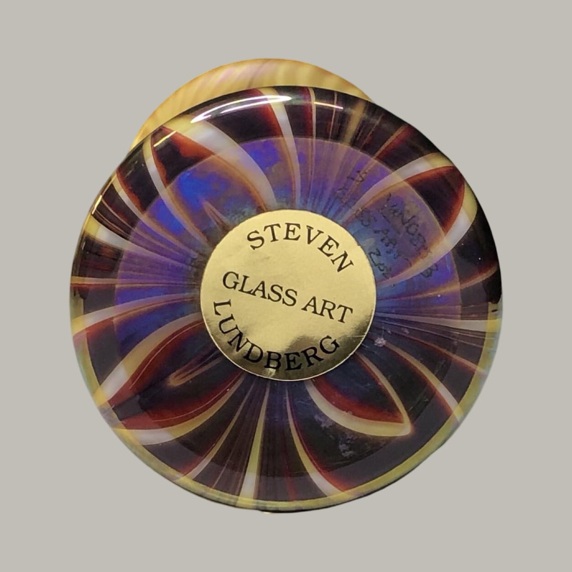 Steven Lundberg Art Glass, Pulled Feather Vase. Signed & Dated. - Etsy