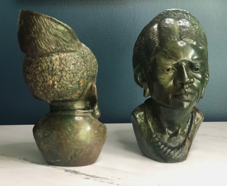 Serpentine Verdite Shona Sculptures Circa 1970s From | Etsy