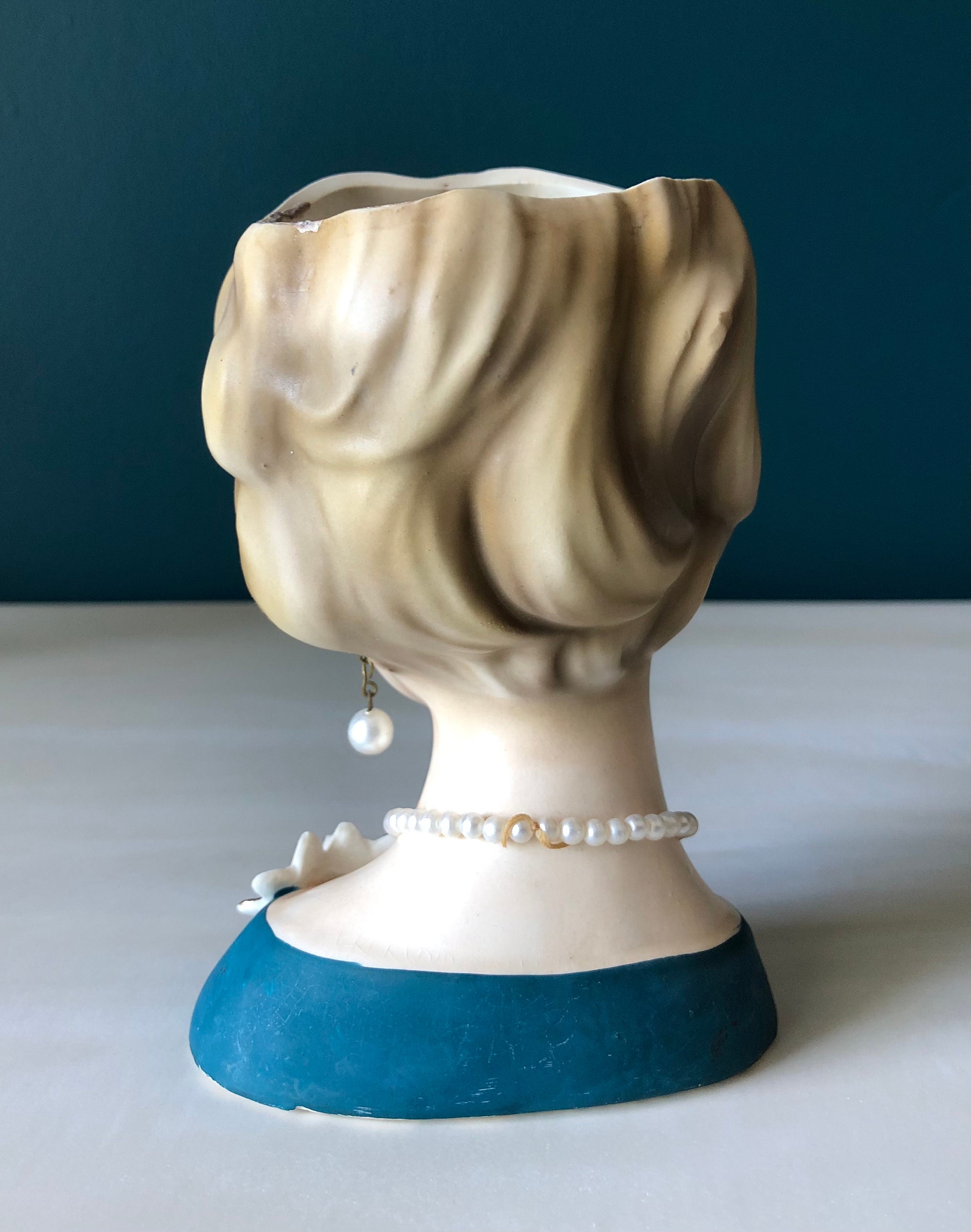 Vintage Lady Head Vase Ardco Japan 6” Tall - Etsy