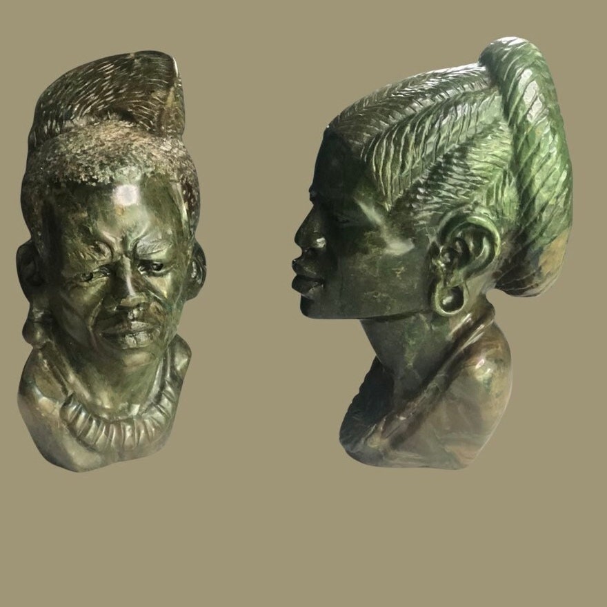 Serpentine Verdite Shona Sculptures, Circa 1970’s From Formerly Know ...