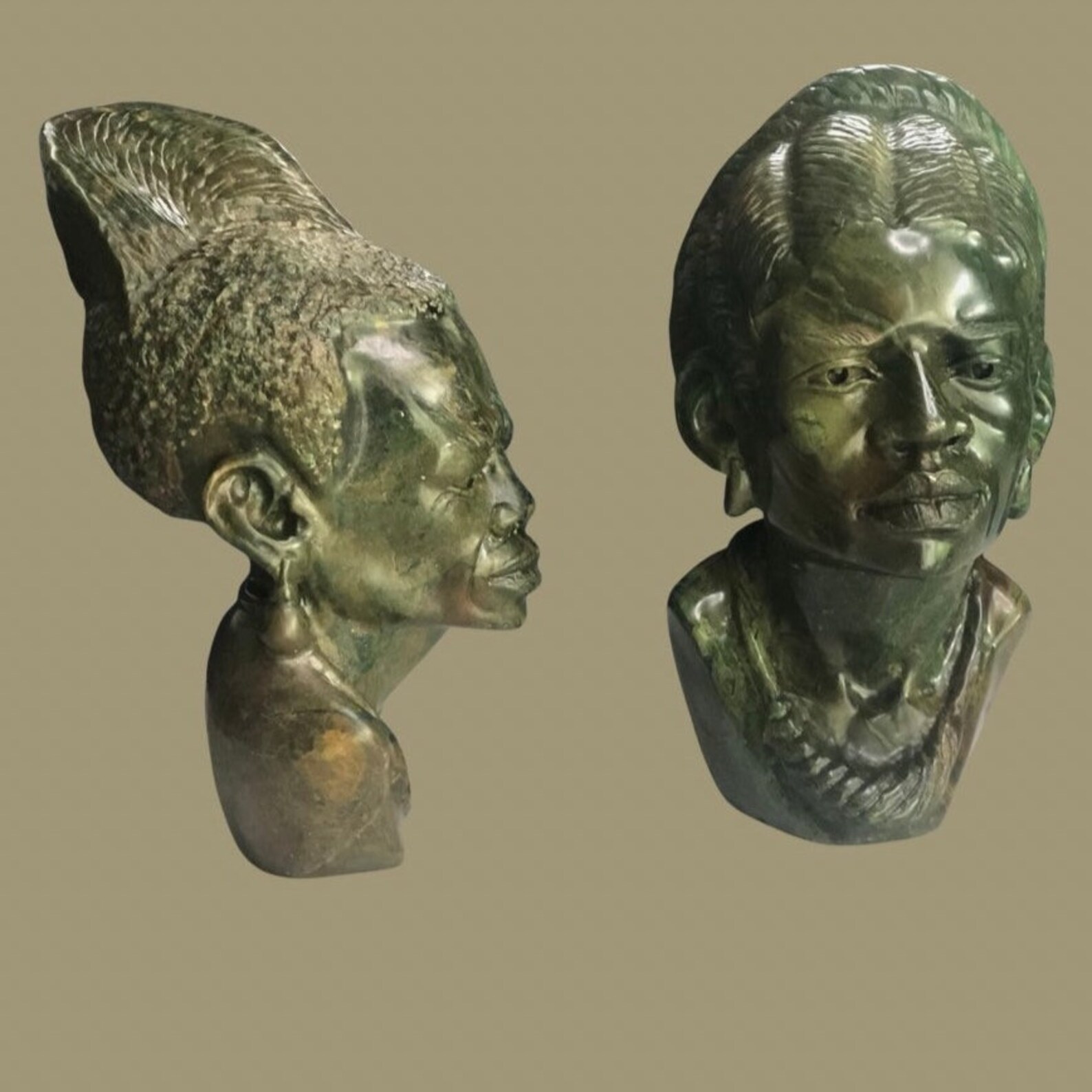 Serpentine Verdite Shona Sculptures, Circa 1970’s From Formerly Know ...