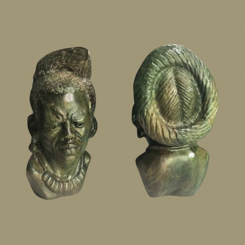 Serpentine Verdite Shona Sculptures Circa 1970s From - Etsy