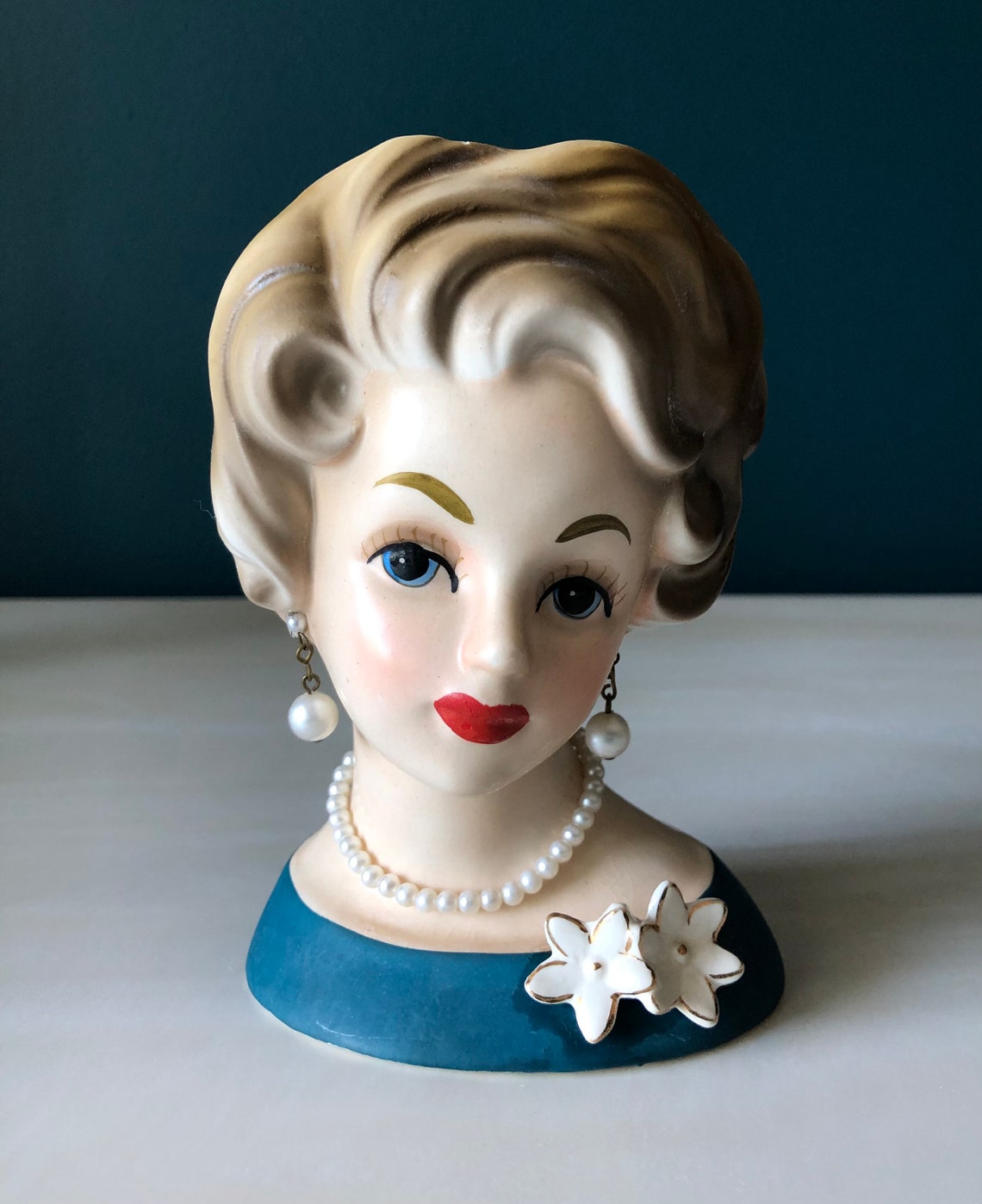 Vintage Lady Head Vase Ardco Japan 6” Tall - Etsy