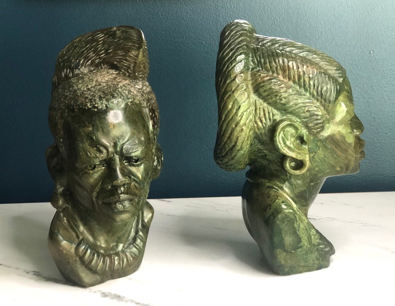 Serpentine Verdite Shona Sculptures Circa 1970s From | Etsy