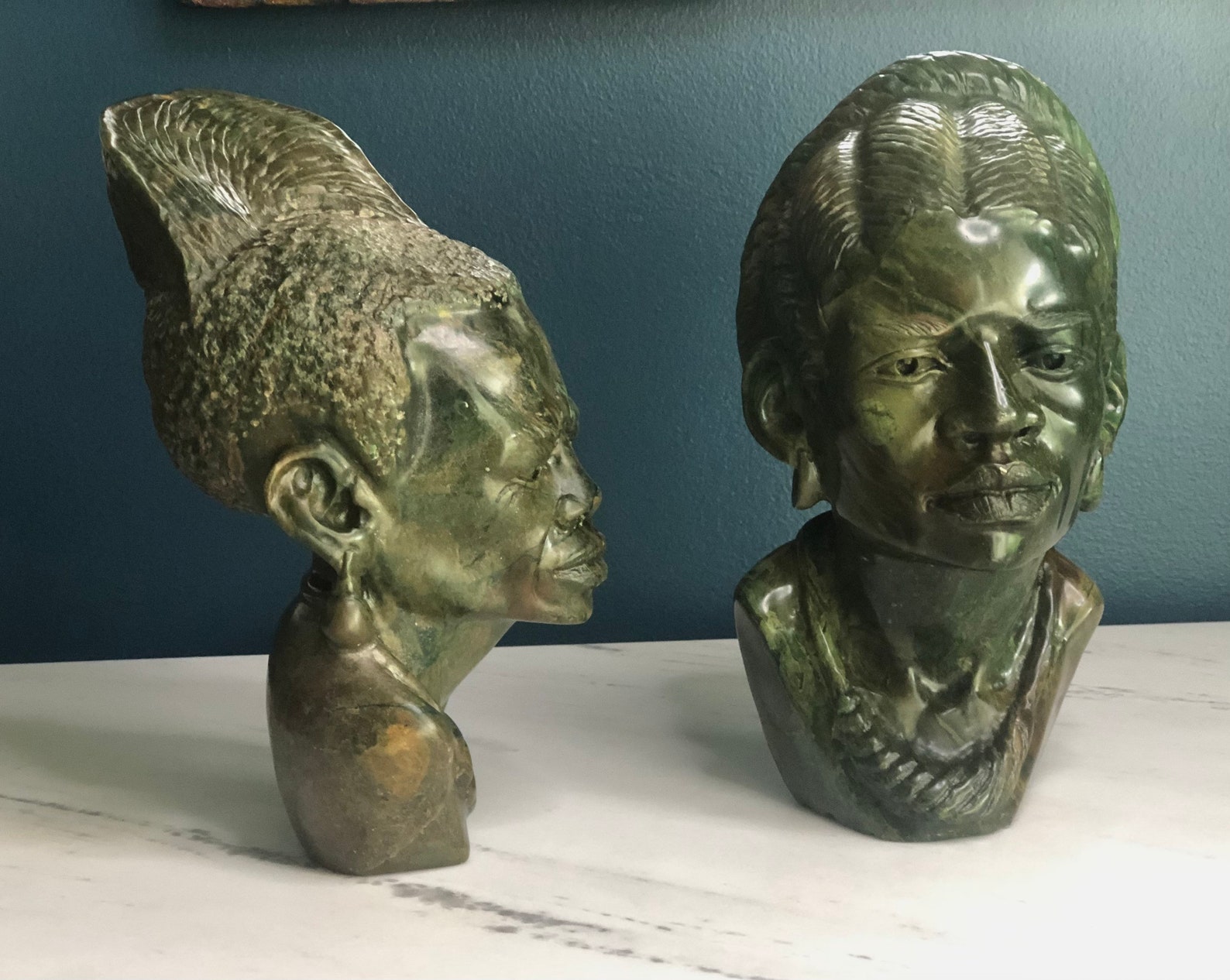 Serpentine Verdite Shona Sculptures Circa 1970s From | Etsy