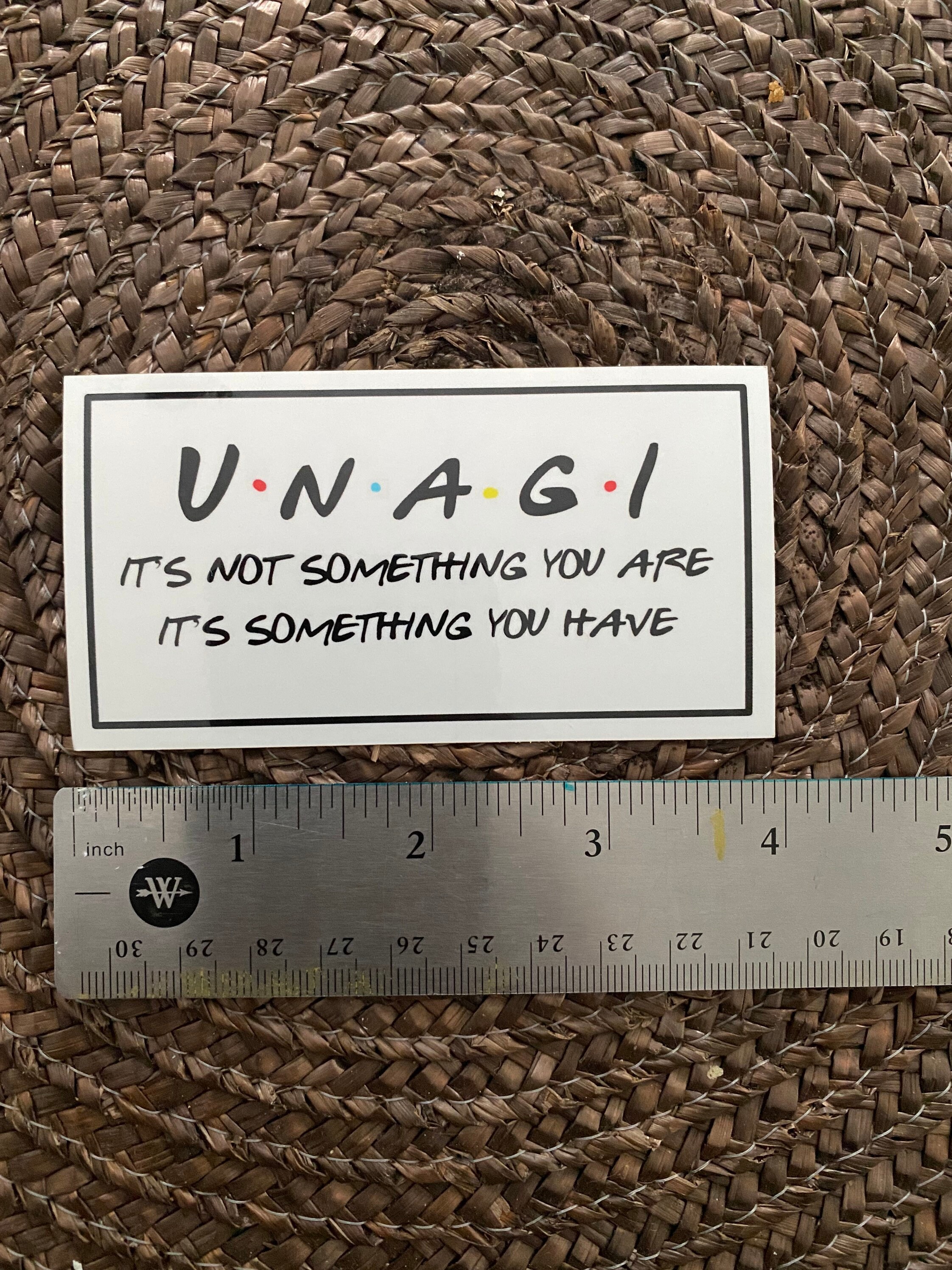 UNAGI. F.R.I.E.N.D.S Sticker. 4 Wide FREE SHIPPING. - Etsy