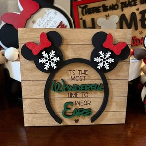 Mickey Mouse Christmas Tiered Tray Decor | Christmas Decor | Winter ...