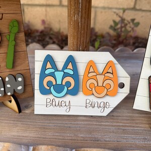 Bluey Themed Wooden Signs | Bluey Tier Tray | Bluey Birthday ...