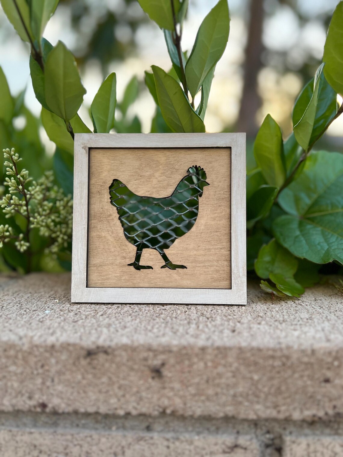 Farmhouse Animal Sign: Chicken Wire Rustic Tiered Tray Decor - Etsy