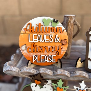 Disney Fall Tiered Tray|disney Pumpkin Decor| Coffee Bar Decor|autumn ...