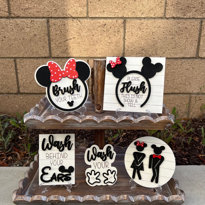 Mickey Bathroom Decor - Etsy