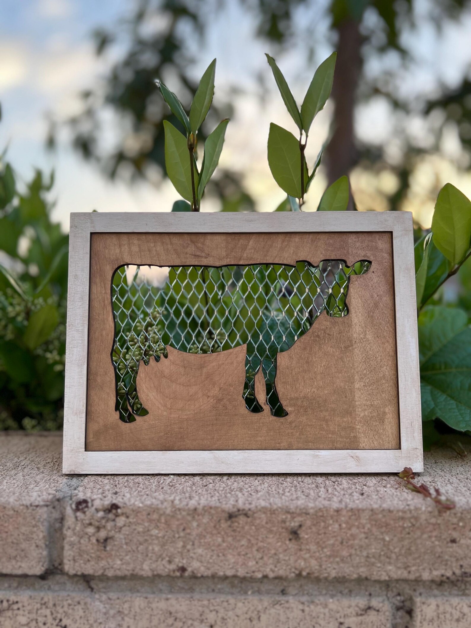Farmhouse Animal Sign: Chicken Wire Rustic Tiered Tray Decor - Etsy